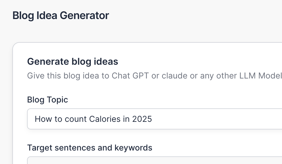 AI Blog Idea Generator - SEO-Optimized Content Ideas